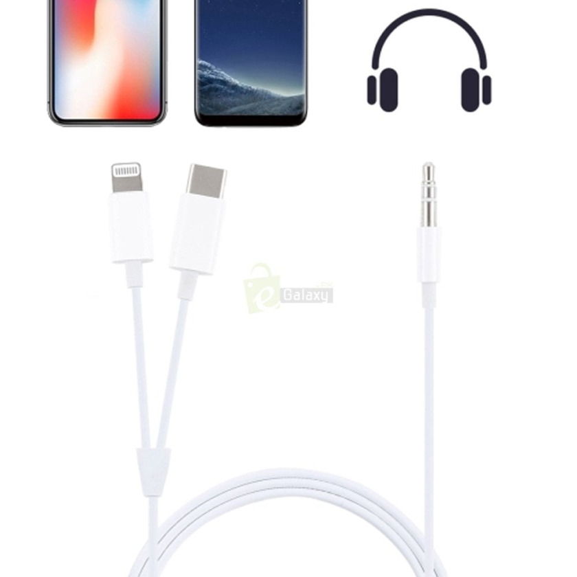 Buy iP3.5mm + Lightning Iphone X Charging & Audio Cable in Pakistan