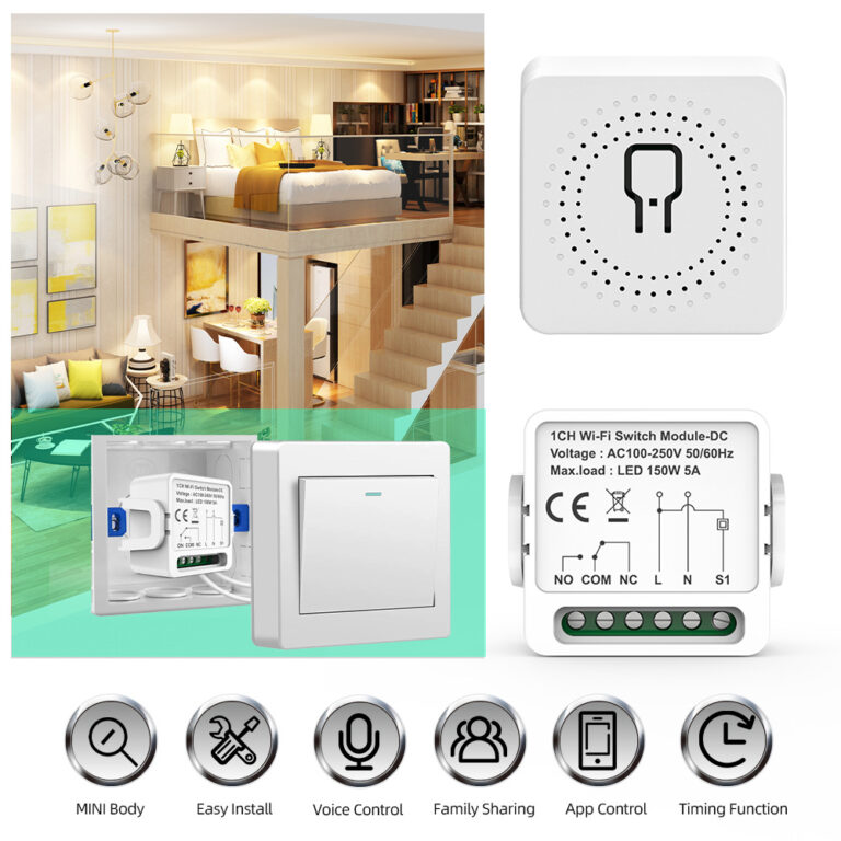3CH Mini Smart WiFi Switch (10A) | Mini DIY 3-Channel Smart Switch For ...